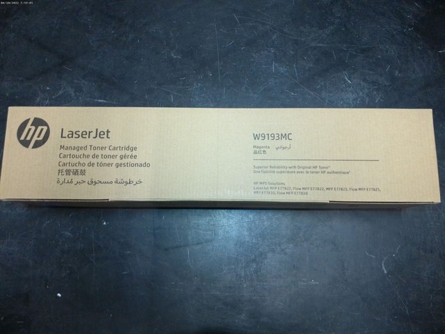 Genuine HP W9193MC Magenta Toner Cartridge LaserJet MFP E77822 E77825 ...