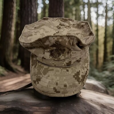 Mens USMC Cover Garrison Marpat Desert Hat Size Small | eBay