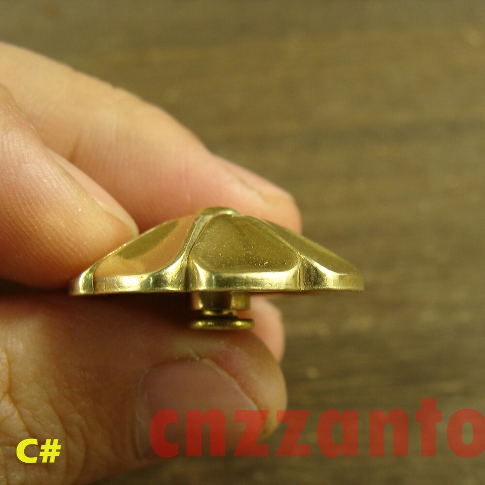 Solid Brass conchos Leathercraft rivet stud Punk screw back Concho | eBay