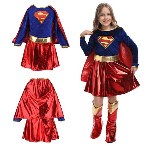 Kinder Super girl Kostüm Superheld Kostüm Kinder Mädchen Buch Tag Woche ...