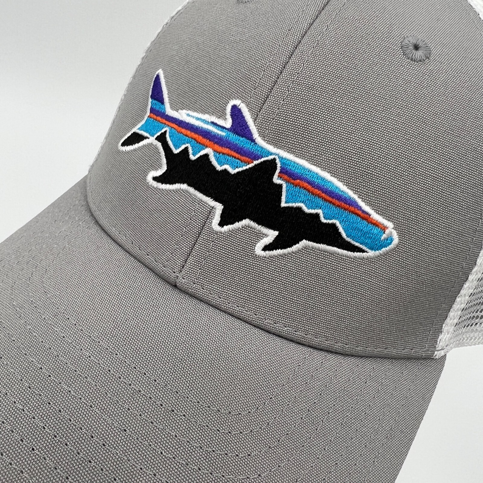 Patagonia Hat Men Snap Back Fitz Roy Trout Organic Mesh Gym Core One ...