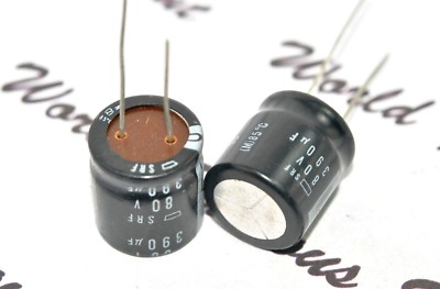10pcs - NIPPON SRF 390uF (390µF) 80V Radial Electrolytic Capacitor | eBay