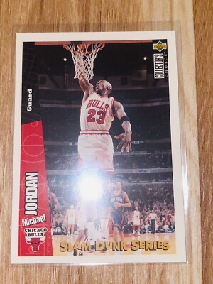 Michael Jordan 1996 Upper Deck Collectors Choice Slam Dunk Series Card ...