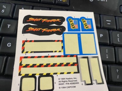 GI JOE STICKER S DECALS COBRA Street Fighter Street Striker VAMP | eBay