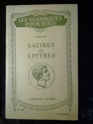 Horace: Satires et épitres/ Librairie Hatier 1929 | eBay