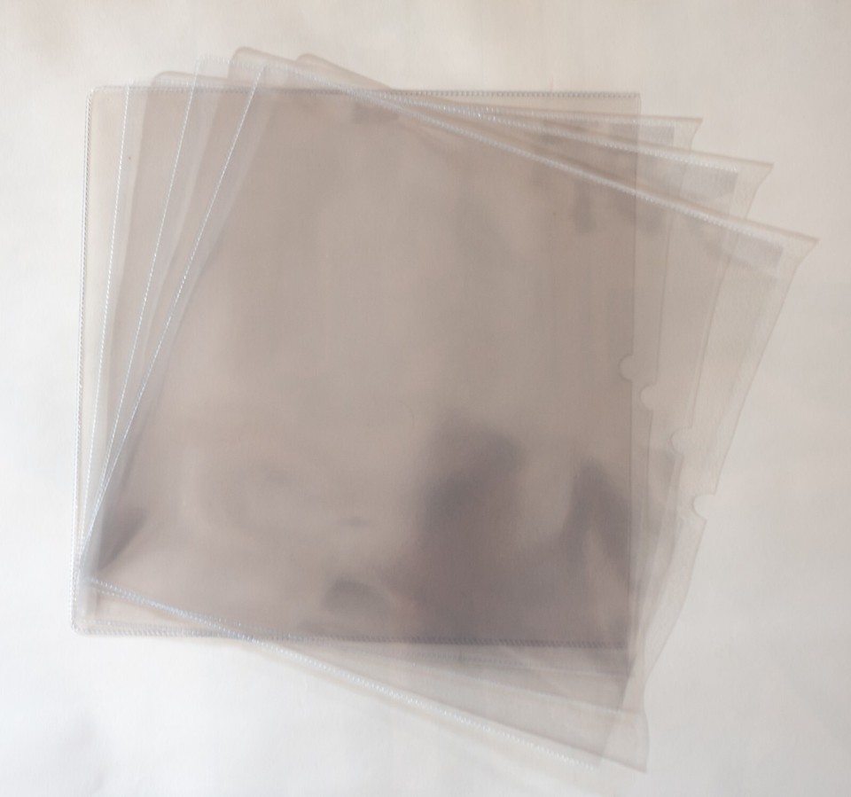 Premium 12" PVC Record Sleeves Vinyl LP Covers Thumb Cut Heavyweight ...