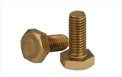 M12 M14 M16 Sechskantschrauben aus massivem Messing mit Rechtsgewinde ...
