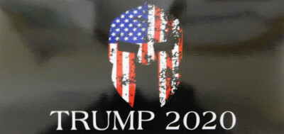 Wholesale Lot of 6 Trump 2020 USA Spartan Helmet Black Decal Bumper ...