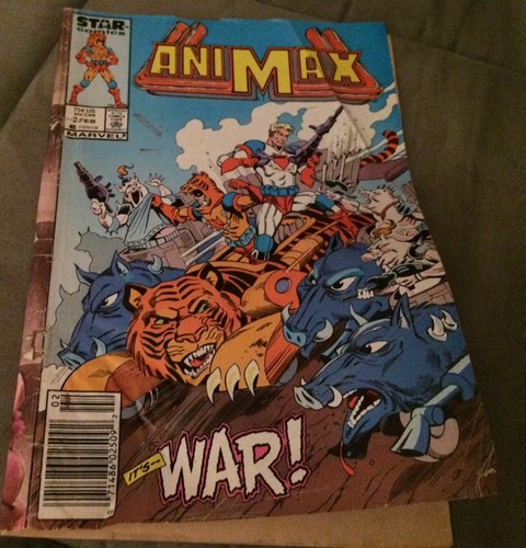Animax Comic Book #2 (Feb 1987, Marvel) Used & Bent Up - READER COPY | eBay