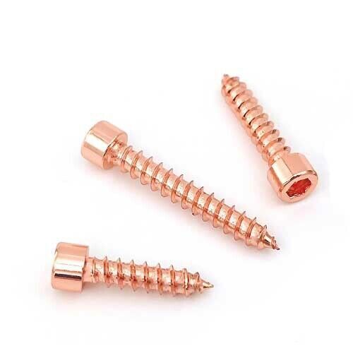 M5 M6 Plated Rose Gold SUS304 Allen Screws Hexagon Socket Cup Head Self ...