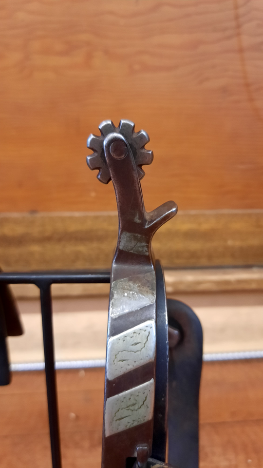 Original CROCKETT SPURS Silver Mount Spurs Marked 1930s Inland Spurs | eBay