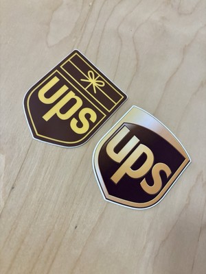 2 PCS UPS Vintage United Parcel Postal Service Vinyl Decal Sticker 3 ...