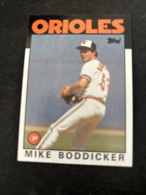 1986 Topps Baseball Card #575 Mike Boddicker Baltimore Orioles NMMT ...