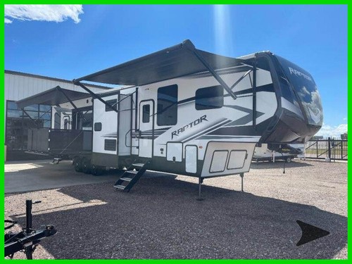 2021 Keystone Raptor 429 44ft Toy Hauler 13' Garage 1.5 Baths 2 Decks ...