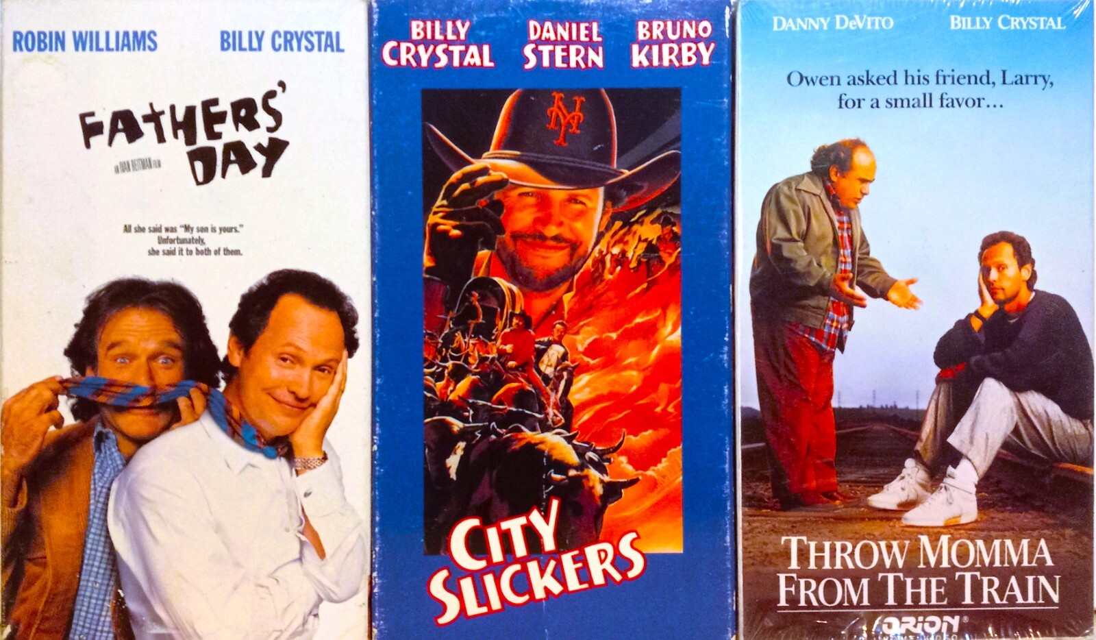 Lot of 3 Billy Crystal (VHS) City Slickers, Father s Day, Throw Momma ...
