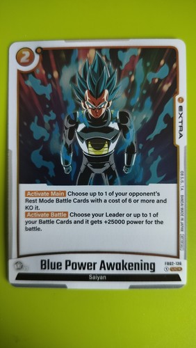 Blue Power Awakening Extra Dragon Ball Super Card Game FB02 136 Holo Foil | eBay