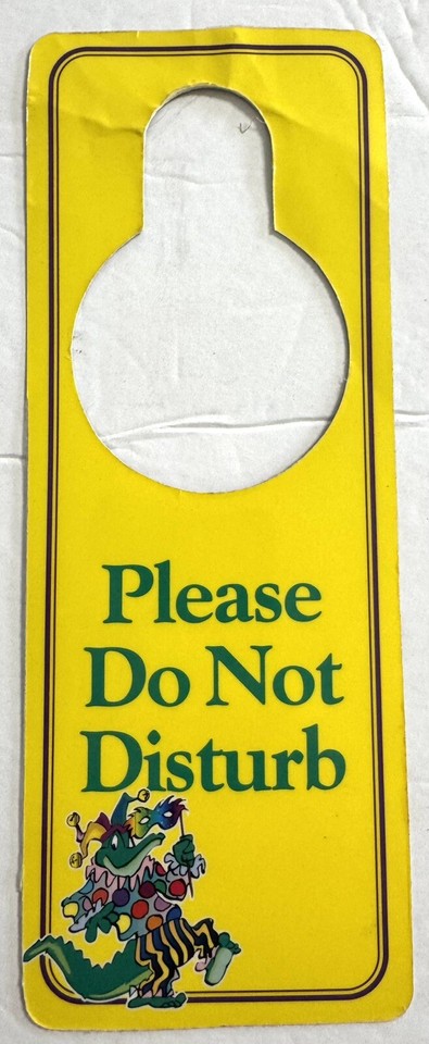 Showboat The Mardi Gras Hotel And Casino Purple/Yellow Door Hanger ...