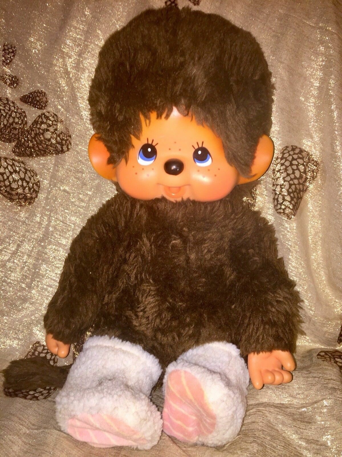 Original Sekiguchi 1974 MONCHHICHI XL Figur Monchichi **45 cm !!!** # ...