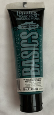 Liquitex BASICS Acrylic Paint 4oz-Phthalocyanine Green - Phthalo Green ...