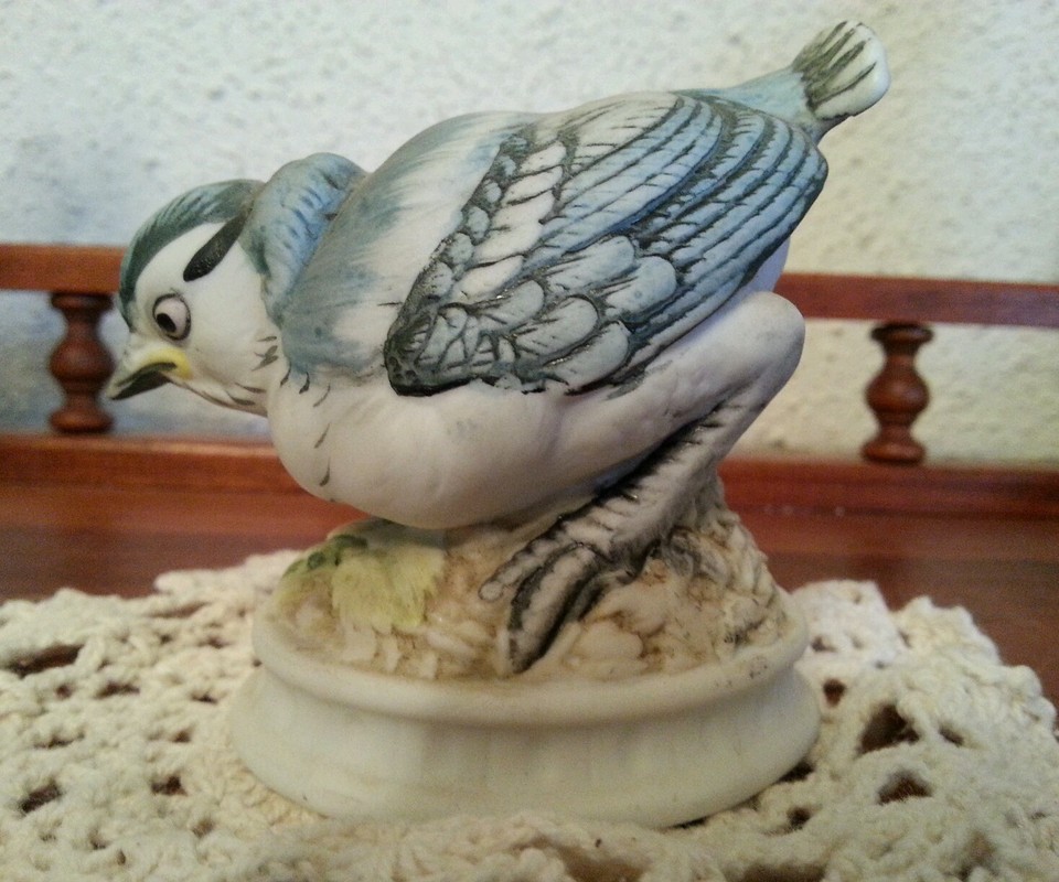 Vintage Lefton Blue Jay KW1637 Figurine 1970's | eBay