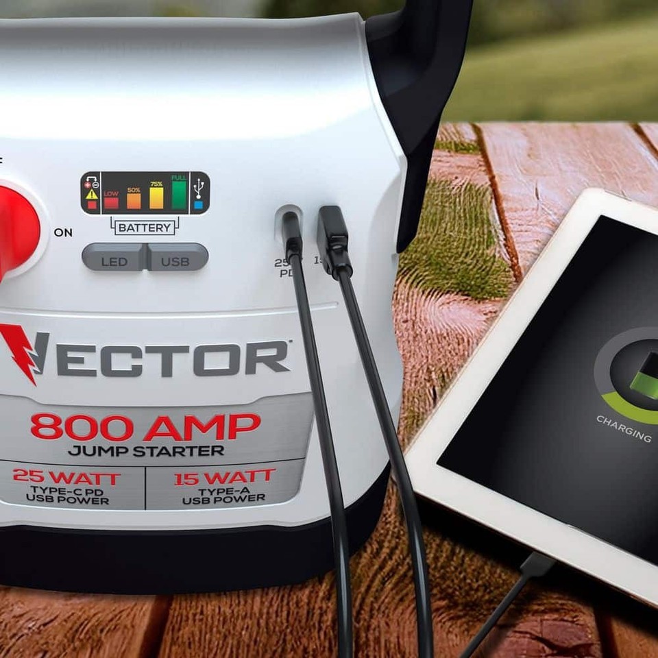 VECTOR 800 Amp Jump Starter with USB Power | eBay