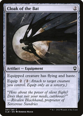 MTG Cloak of the Bat (307/1080) Commander Legends Battle for Baldur's ...