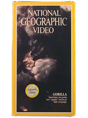 Gorilla ~ Koko National Geographic Video (VHS 1986) Sign Language ...