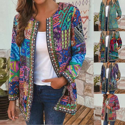 Front Cardigan Outerwear Fashion Vintage Open Jackets Coat Jacket ...