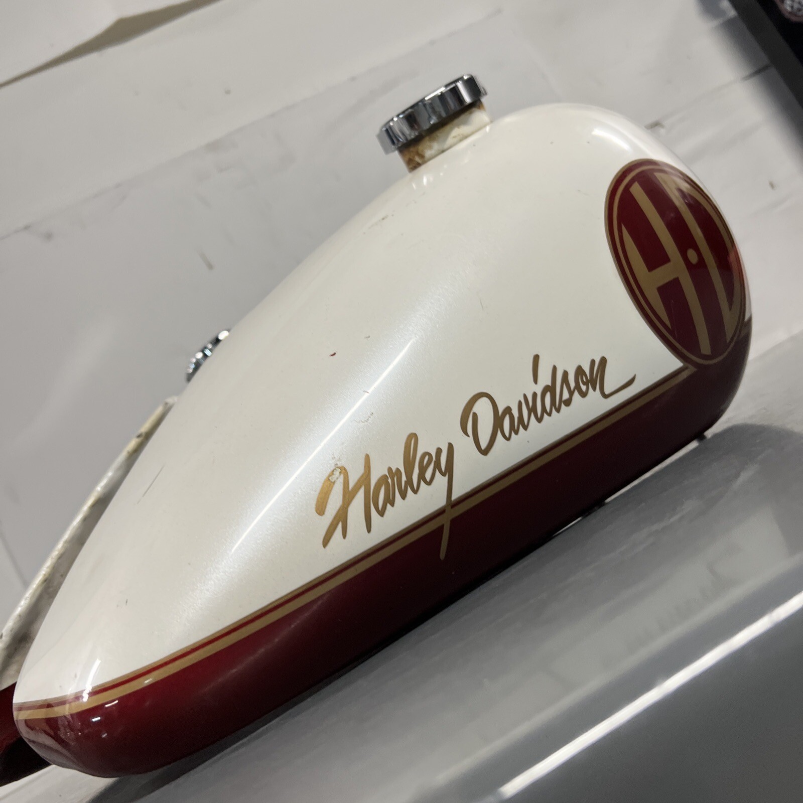 1971-1983 Harley Davidson Shovelhead 5 Gallon Split Tanks Gas Tank FX ...