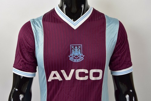 1987-89 SCORELINE West Ham United Home Shirt WHU HAMMERS SIZE 36-S ...