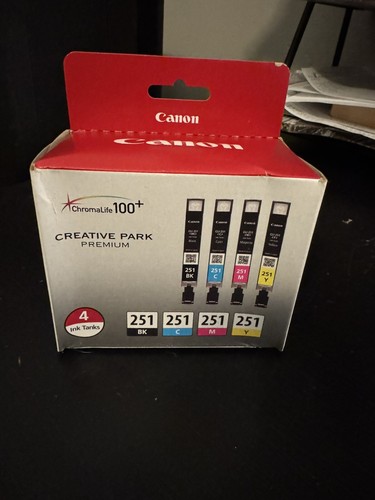 Canon Genuine CLI-251 BK, C, M, Y Ink Value Pack | eBay