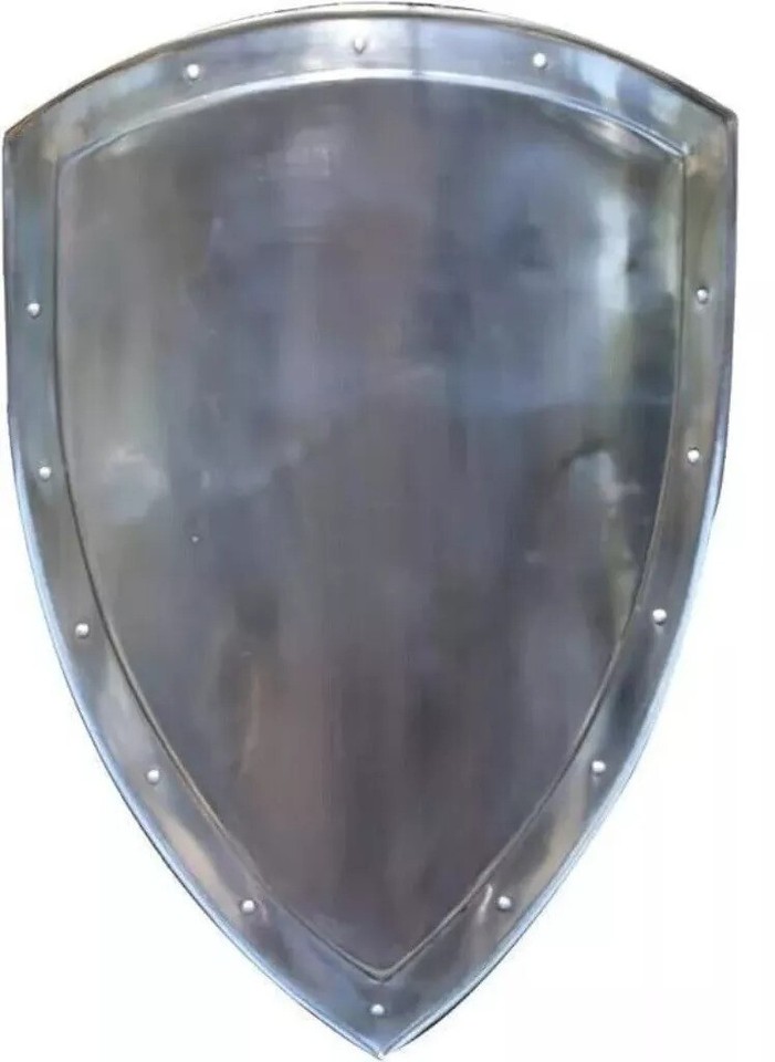 Medieval Heater Shield Templar Armor 24'' Shield Steel Knight warrior ...