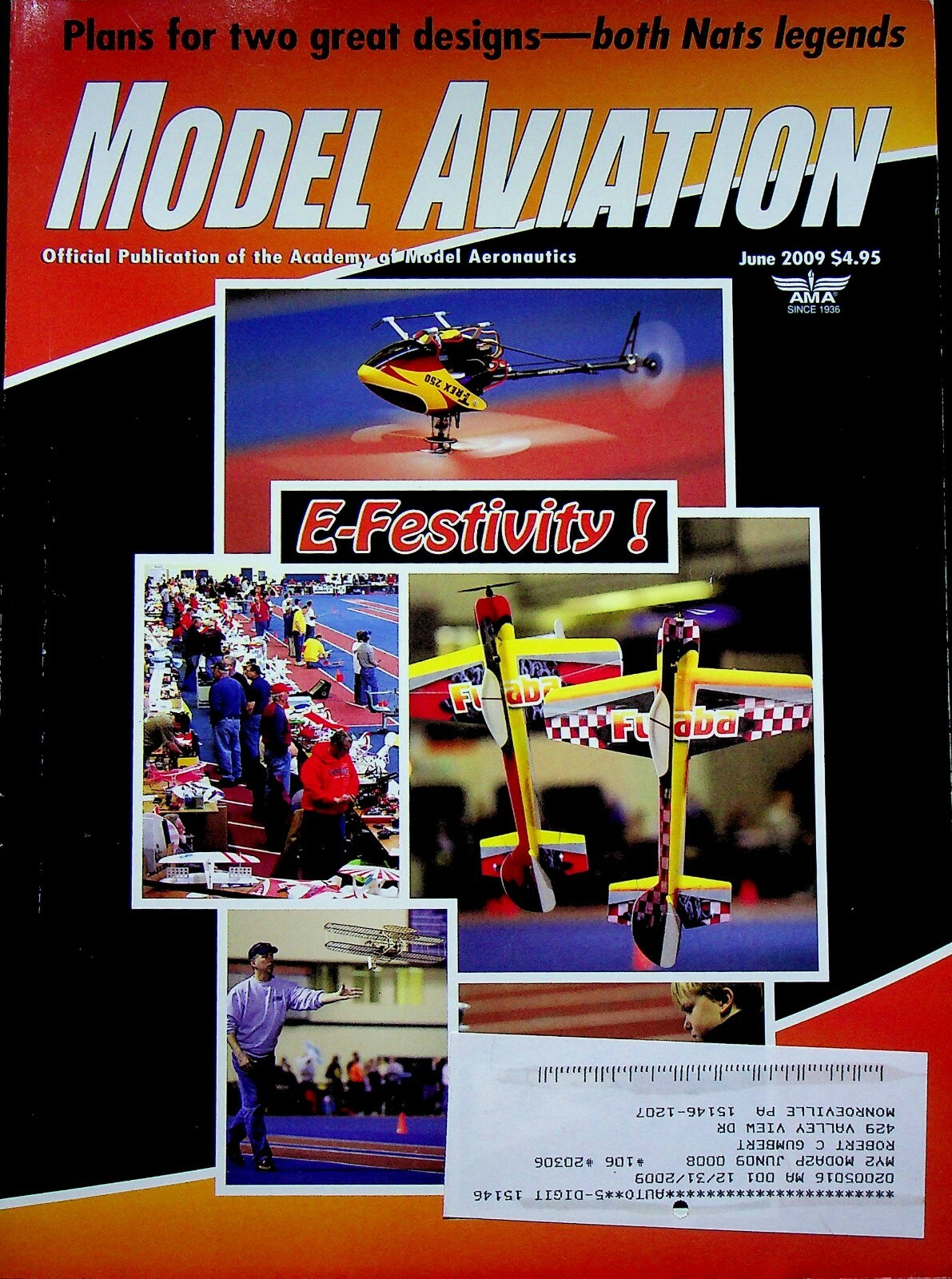 Model Aviation Magazine June 2009 Efestivity Nats Legends Plans m40 | eBay