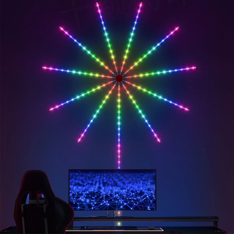 Smart Firework Led Strip Light USB RGB Remote App Control Music Sound ...