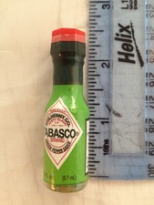 Mini TABASCO Glass Bottle 1/8 FL Oz 3.7 Ml Miniature Hot Sauce for sale ...