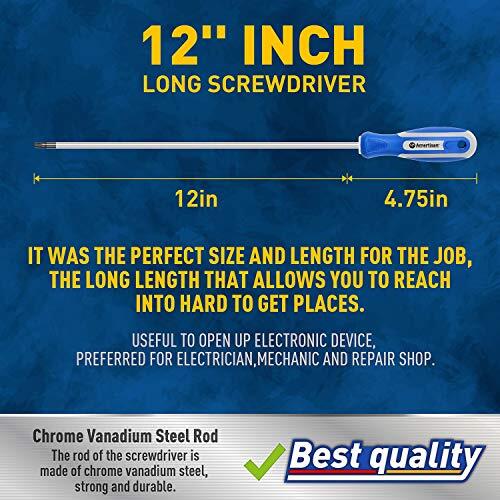 6piece Extra Long Torx Screwdrivers Set Length 12''300mm T10 T30 Long ...