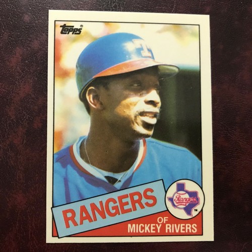 1985 Topps TIFFANY Set MICKEY RIVERS #371 TEXAS RANGERS - NM/MINT+ ...