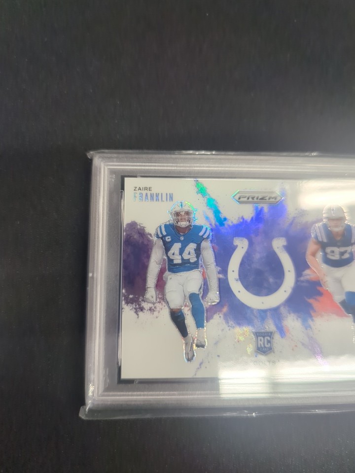 2024 PRIZM ZAIRE FRANKLIN LAIATU LATU DUAL COLOR BLAST PSA 9 COLTS | eBay