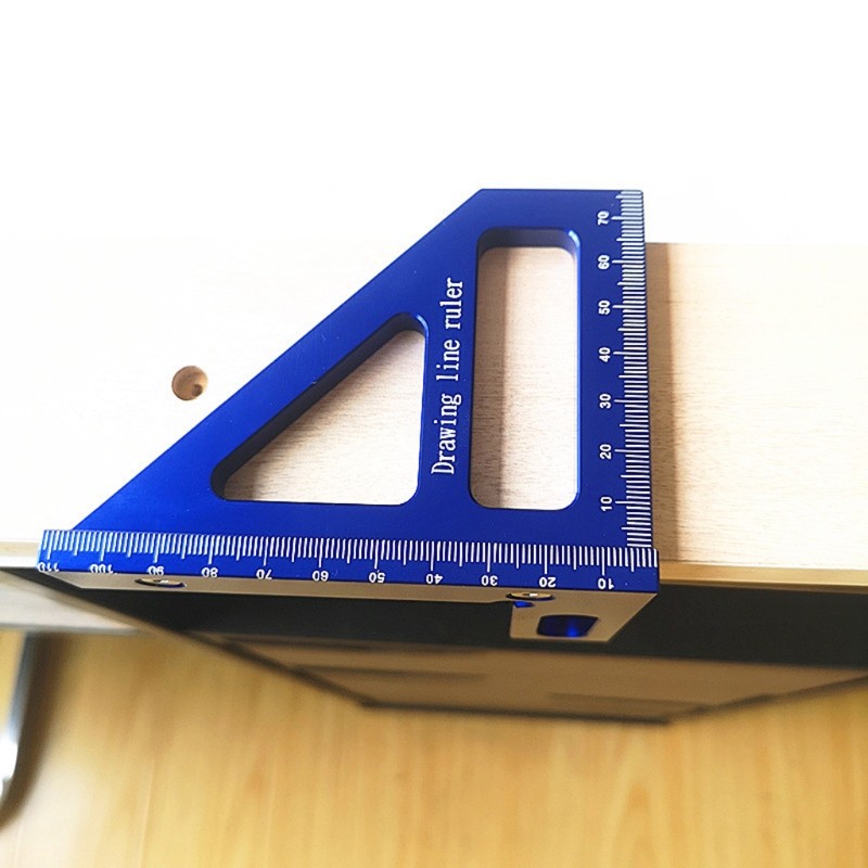 Woodworking Square Protractor Aluminum Alloy Miter for Triangle Ruler ...