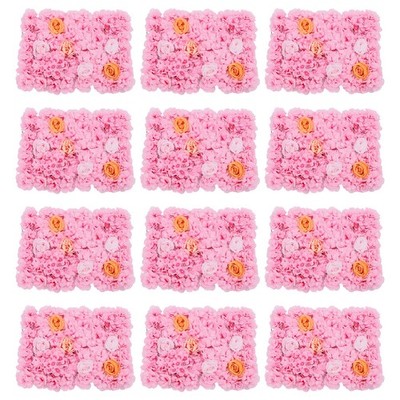 12x 40X60cm Artificial Flower Wall Rose Wall Decor, Diy Wedding Street ...