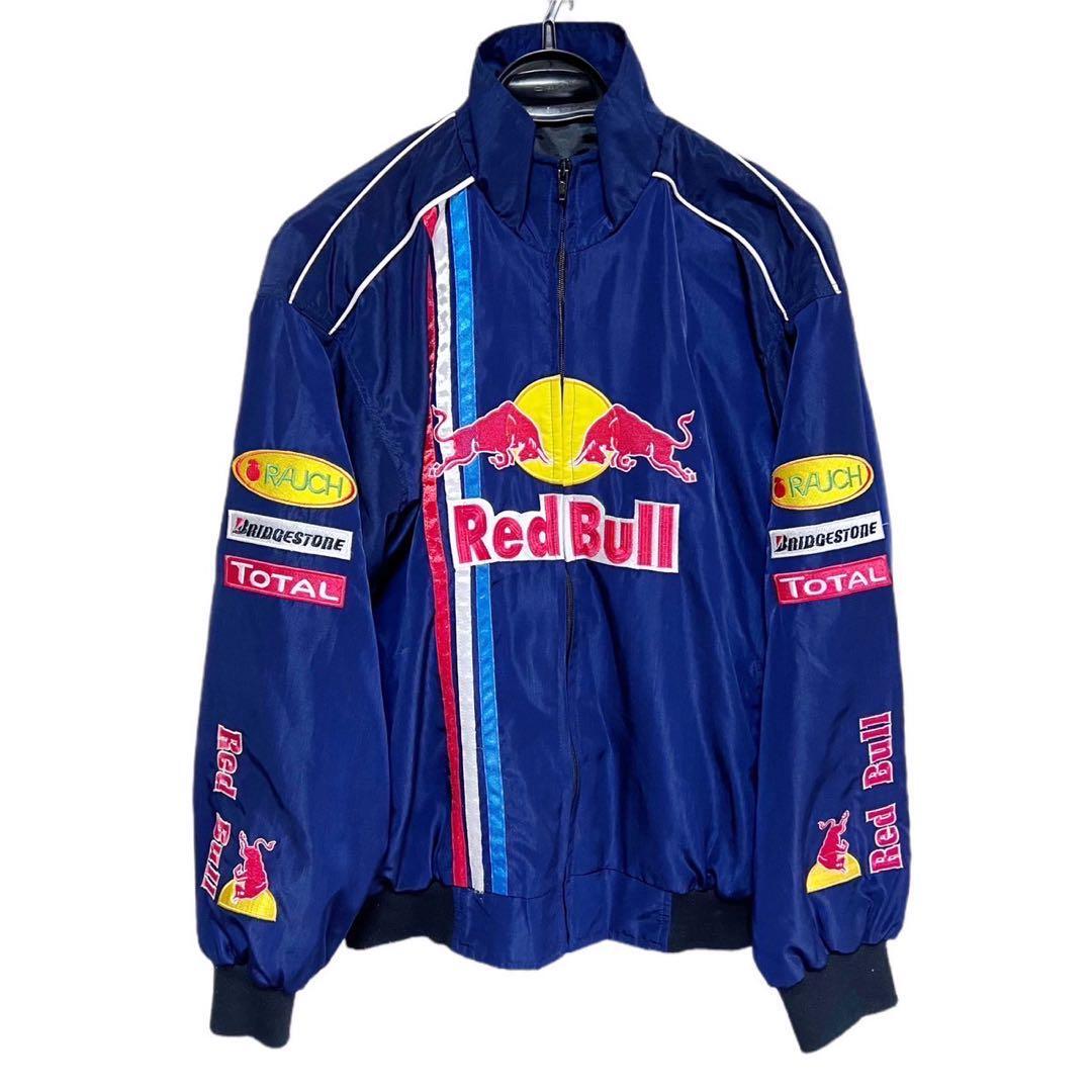 JH DESIGN Racing Jacket Red Bull Blue Size L - Gem
