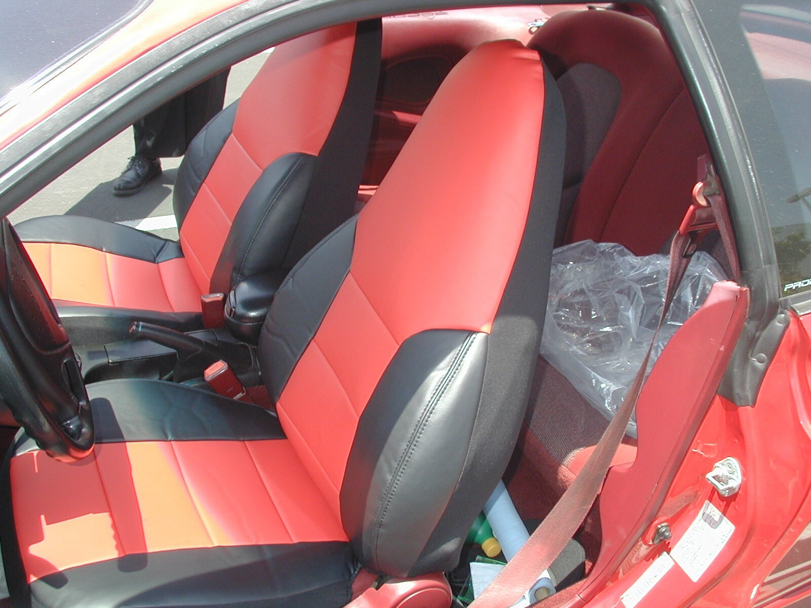 FORD PROBE 1993-1997 IGGEE S.LEATHER CUSTOM FIT SEAT COVER 13COLORS ...
