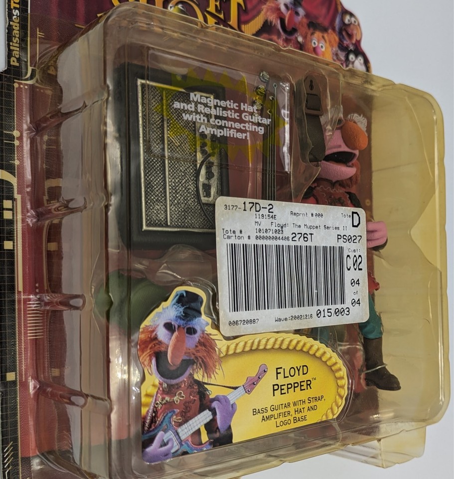 MOC 2002 Palisades Muppet Show 25 Years Series 2 Floyd Pepper Red Shirt ...