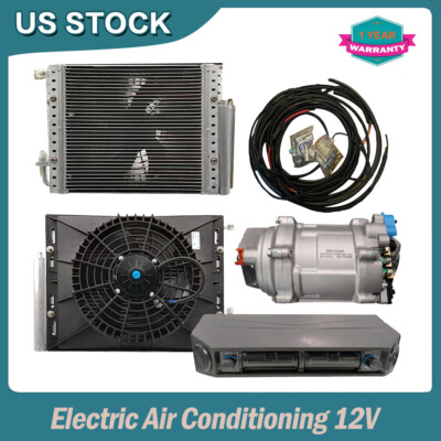 Universal Underdash Electric Air Conditioning 12V Cool & Heat A/C Kit ...