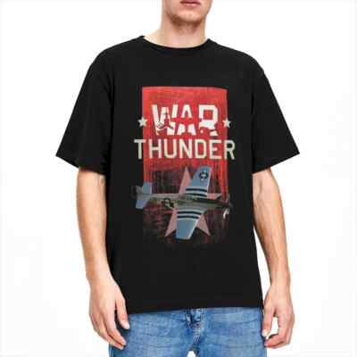 War Thunder Game Airplane Shirt Merch Men Women Cotton Vintage Round ...