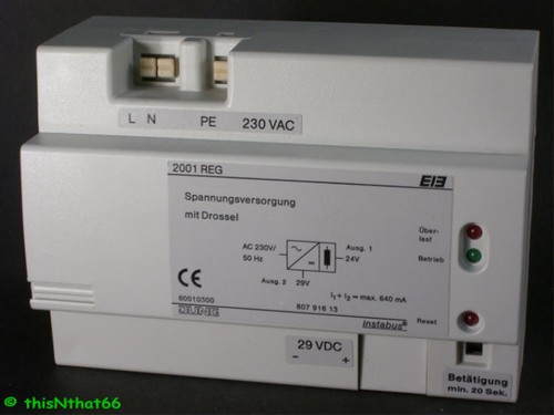 Jung 2001REG instabus EIB KNX Spannungsversorgung m. int. Drossel 640mA ...