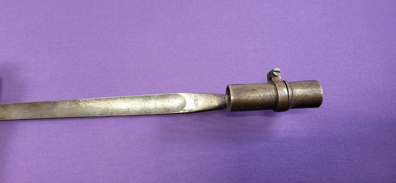Scarce U.S. Cadet Rifle Model 1868/69 Socket Bayonet "W" & "U.S ...