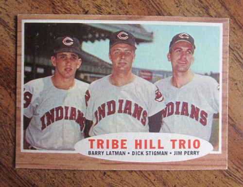 Barry Latman/Dick Stigman/Jim Perry 1962 Topps #37 Card MLB Cleveland ...