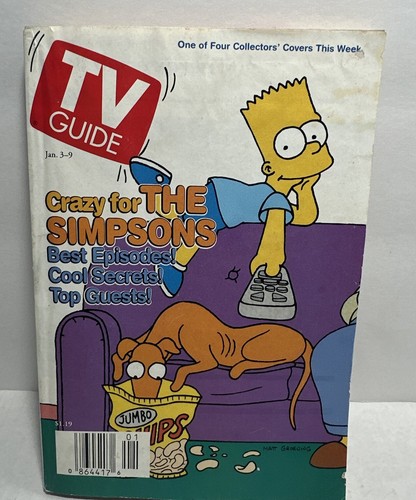 TV GUIDE Magazine-JANUARY 3-9,1998-CRAZY FOR THE SIMPSONS | eBay