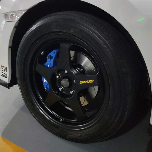 x4 Spoon Sports wheel rims sticker Slipstream Rota restoration JDM ...
